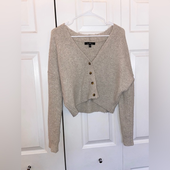 Tops | Tan Cardigan | Poshmark
